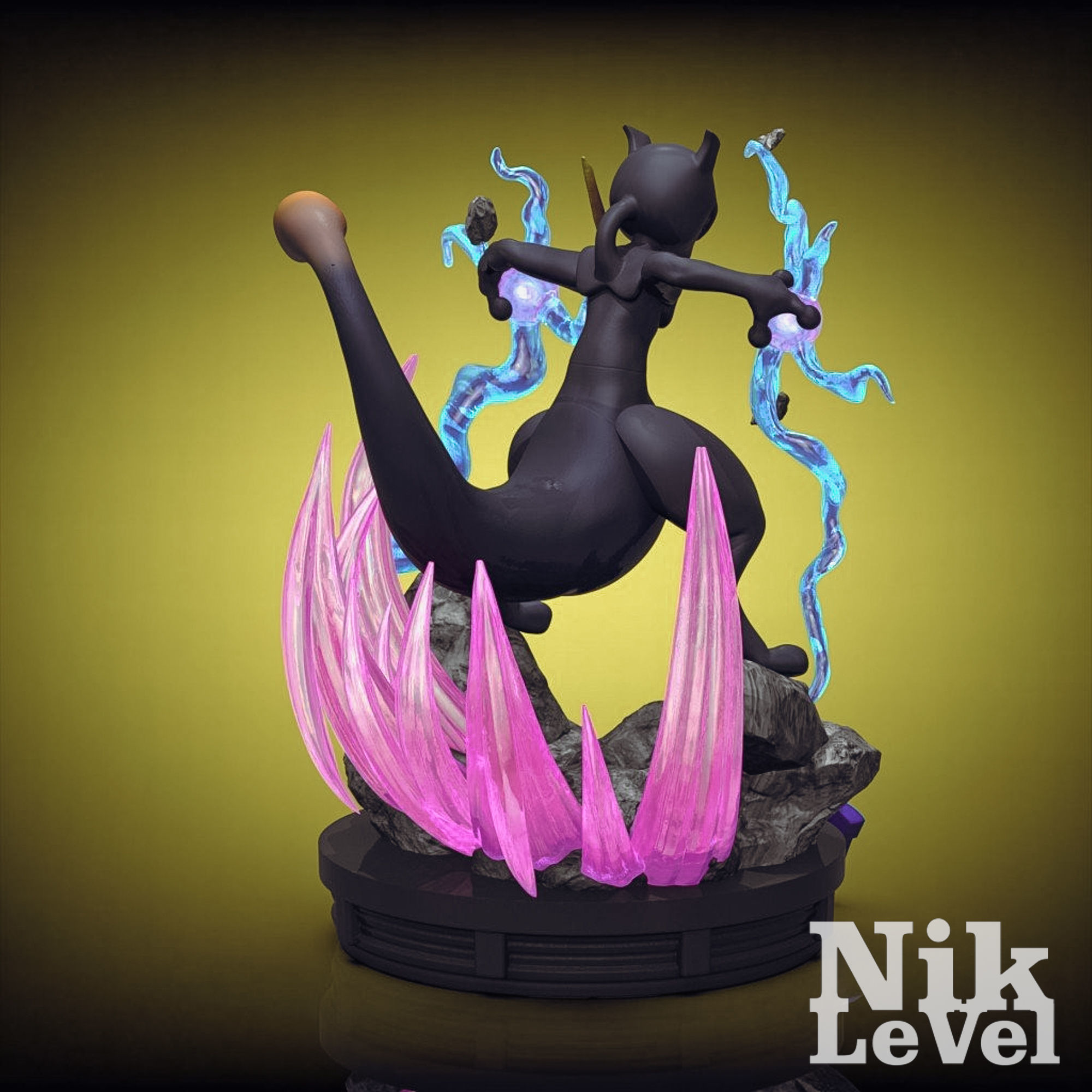 Shadow Mewtwo Pokemon 3D Printable 3D model 3D printable | CGTrader