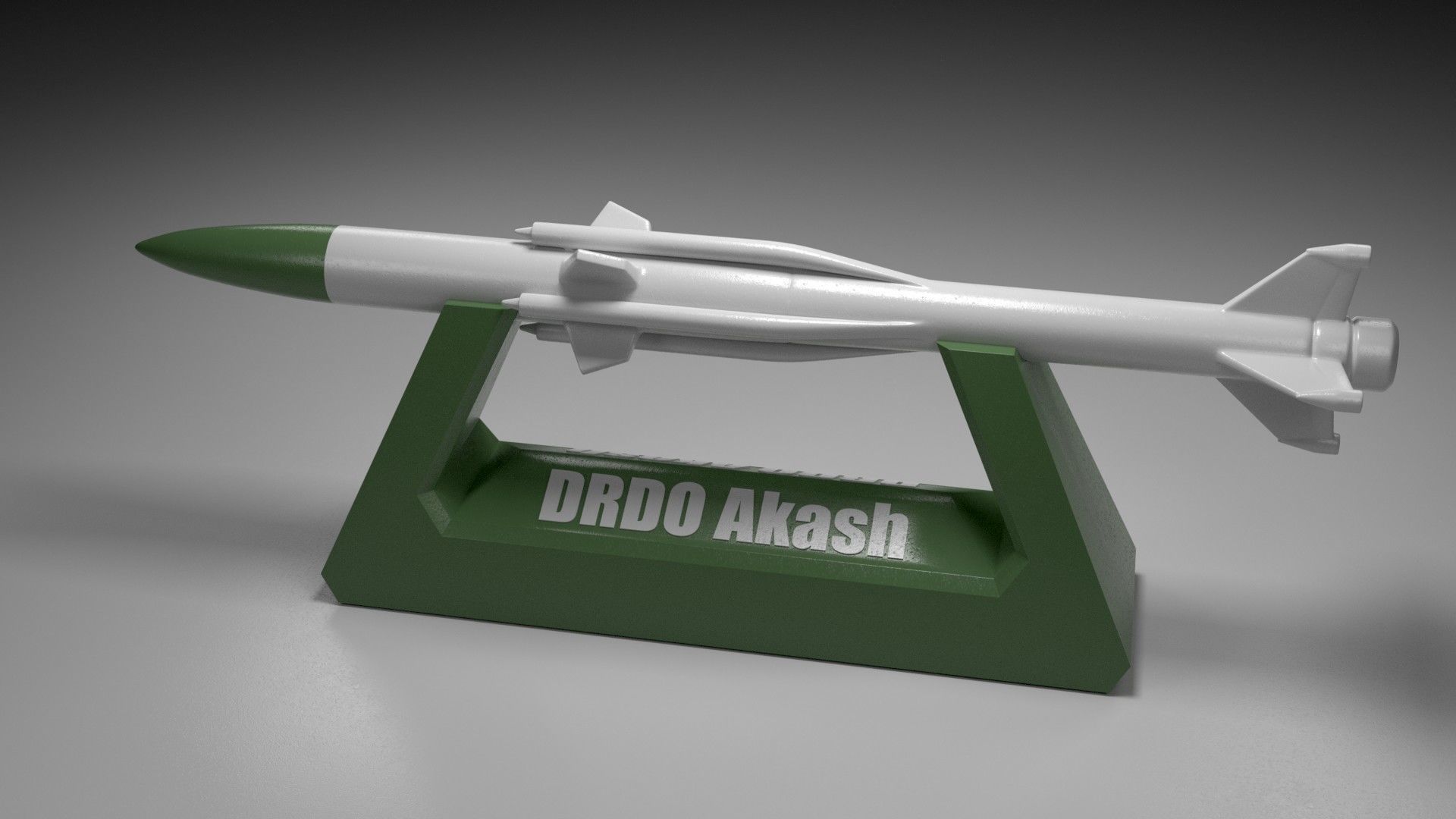 3D model Rocket Missile DRDO Akash VR / AR / low-poly | CGTrader