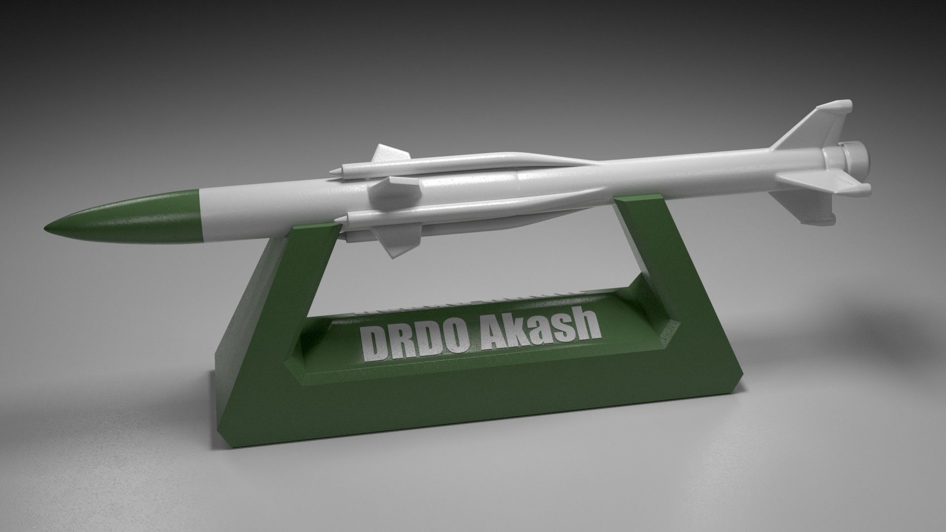 3D model Rocket Missile DRDO Akash VR / AR / low-poly | CGTrader