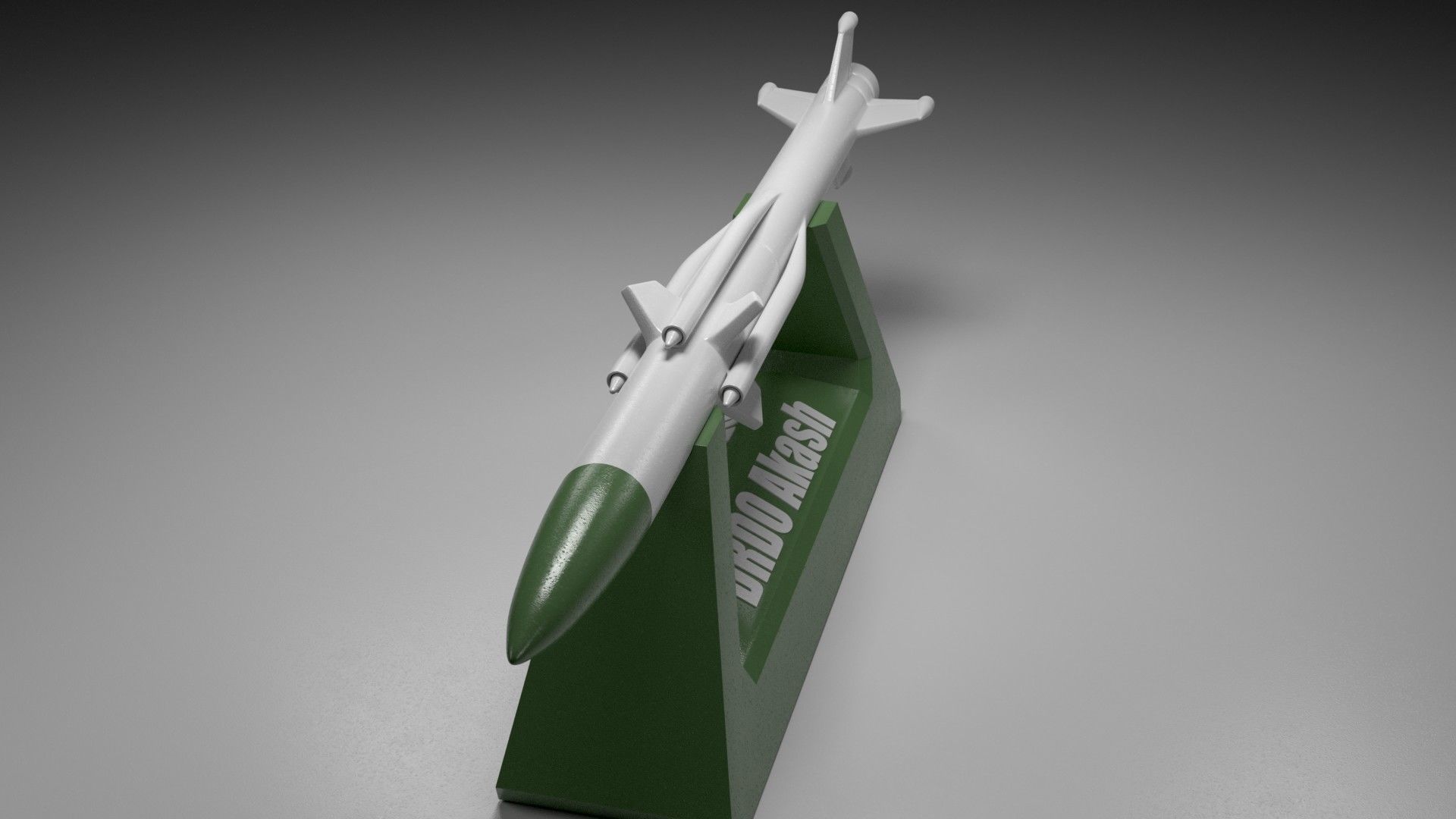 3D model Rocket Missile DRDO Akash VR / AR / low-poly | CGTrader