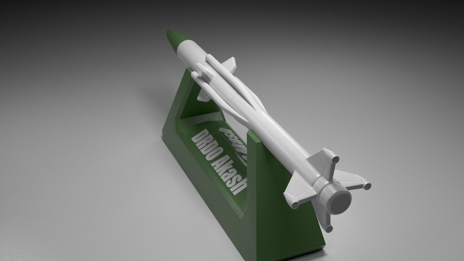 3D model Rocket Missile DRDO Akash VR / AR / low-poly | CGTrader