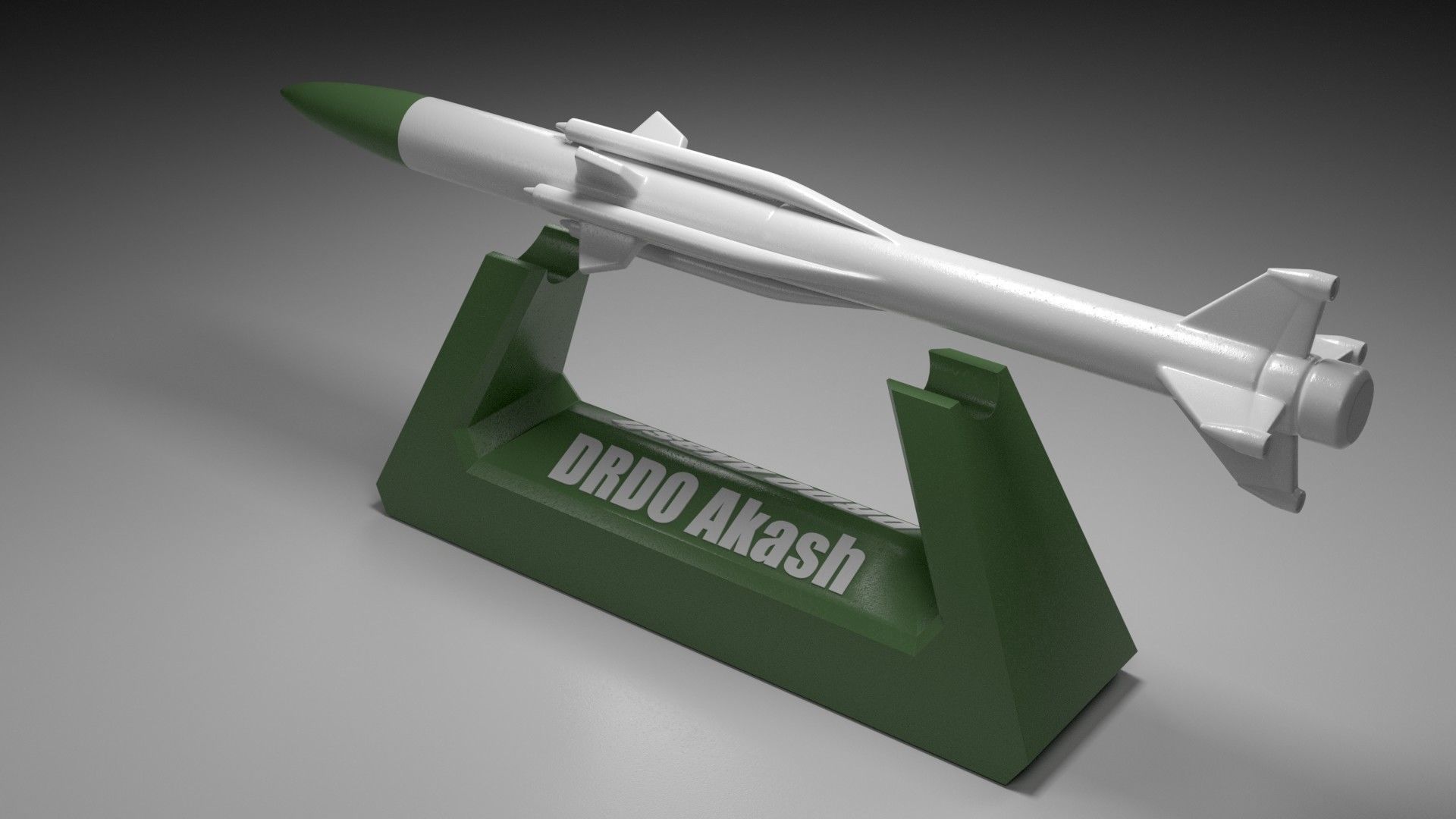 3D model Rocket Missile DRDO Akash VR / AR / low-poly | CGTrader