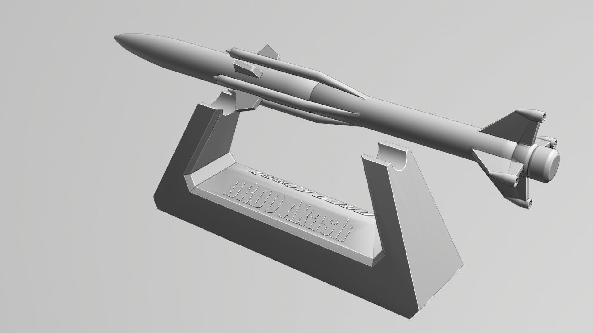 3D model Rocket Missile DRDO Akash VR / AR / low-poly | CGTrader