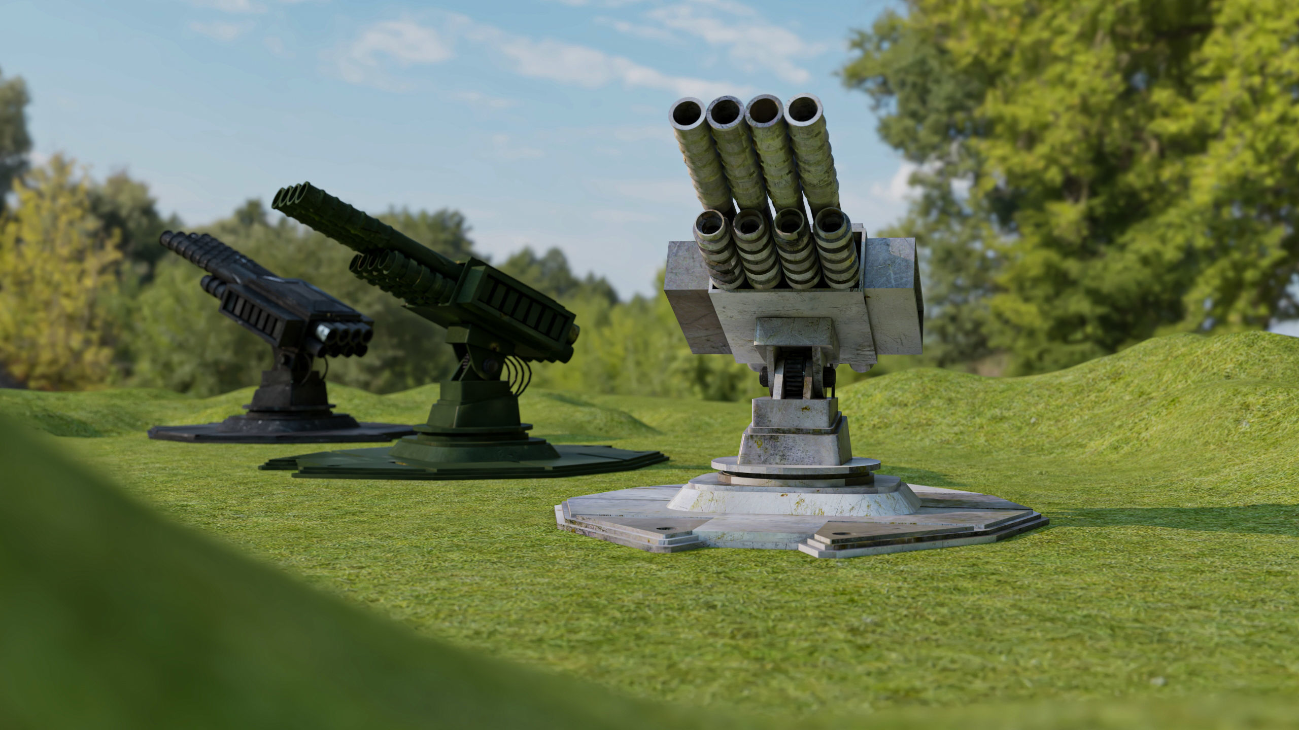 Automatic Mini Rocket Launcher 3D model | CGTrader