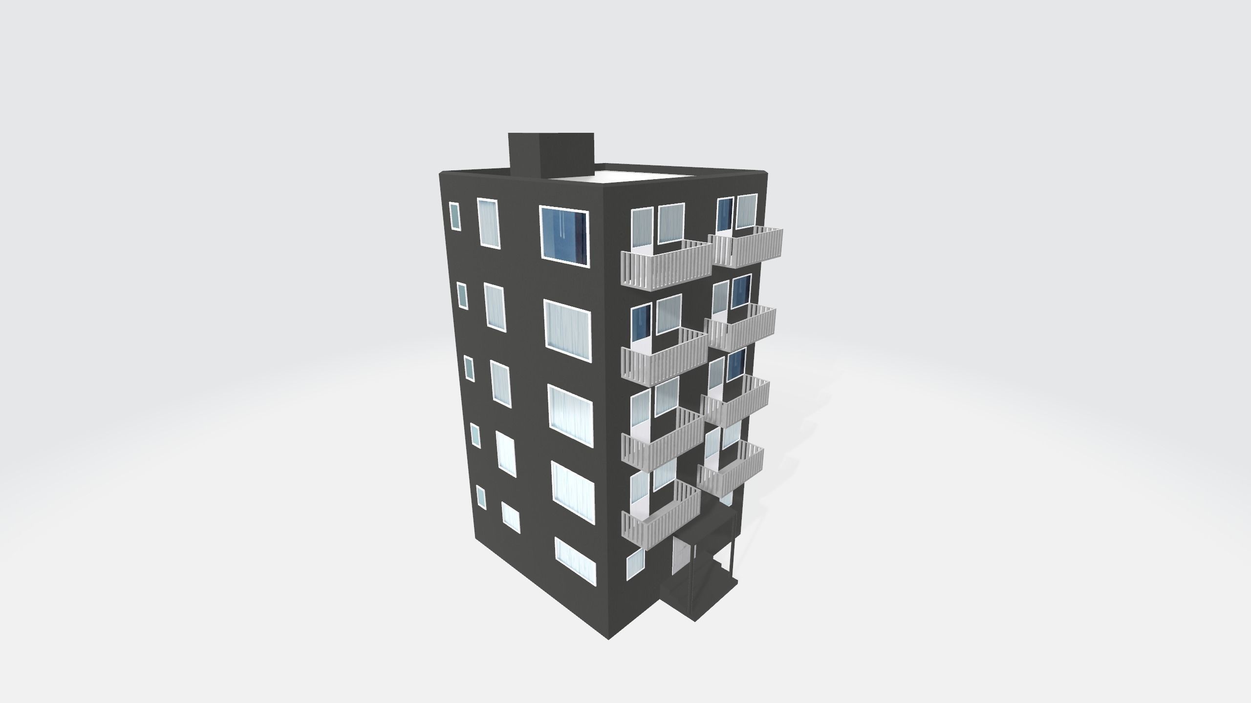 House block building 3D model free VR / AR / low-poly 3D model | CGTrader