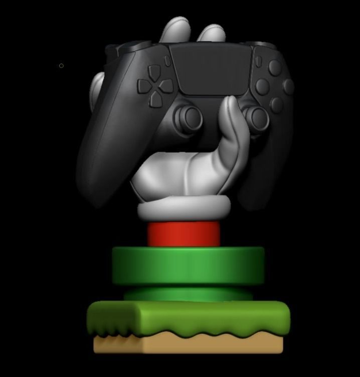 Mario hand joystick holder 3D model 3D printable | CGTrader
