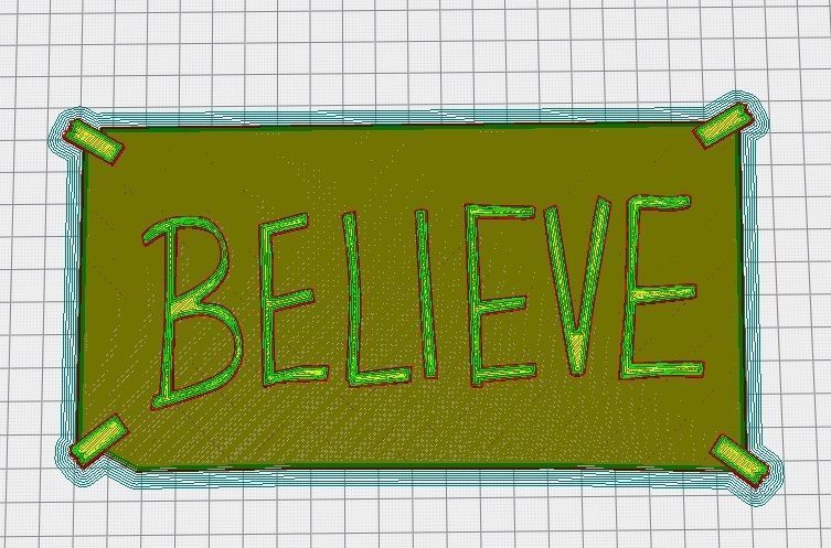 Ted Lasso - Believe 3D model 3D printable | CGTrader