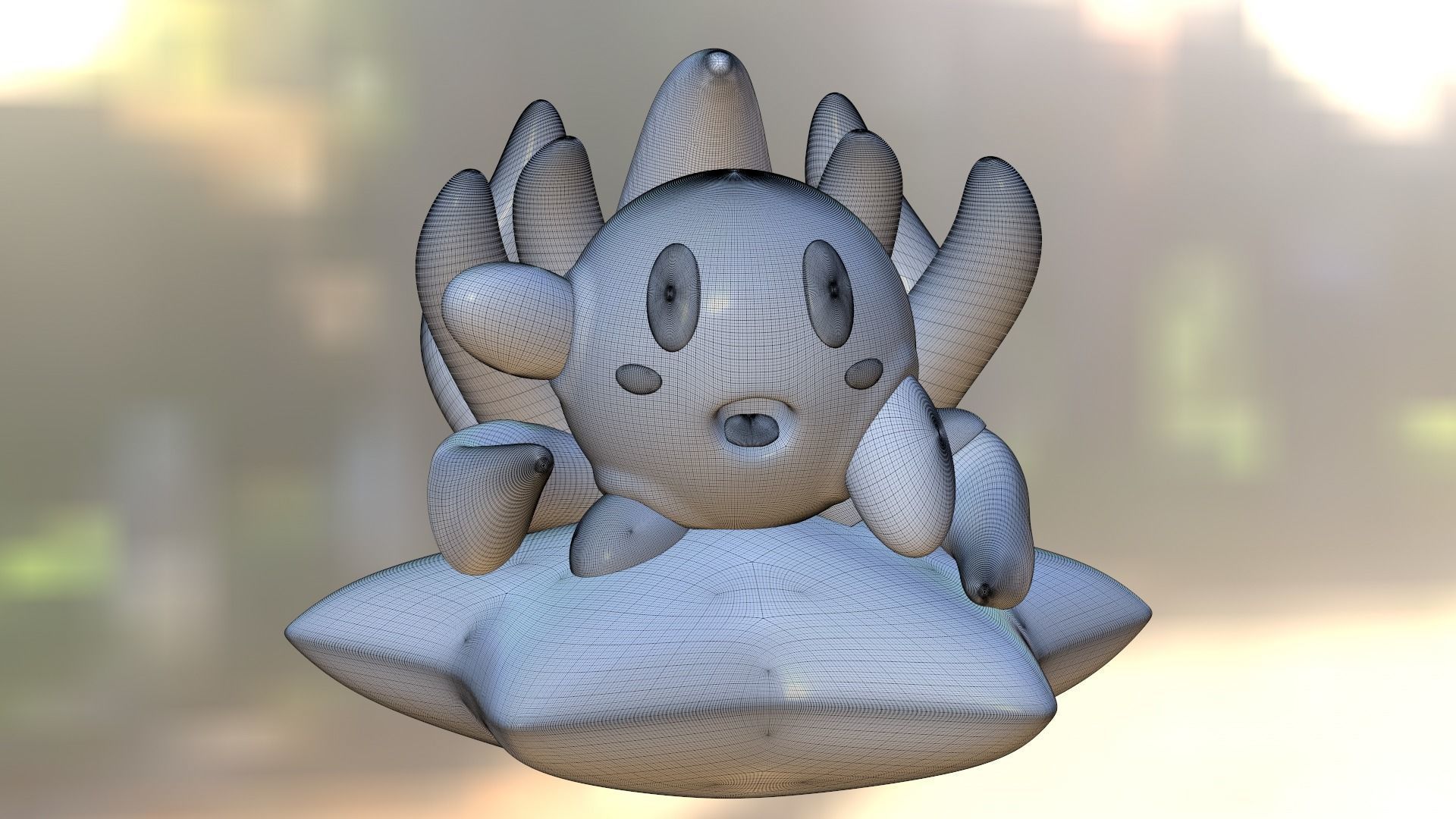 Kirby nine tails 3D model 3D printable | CGTrader