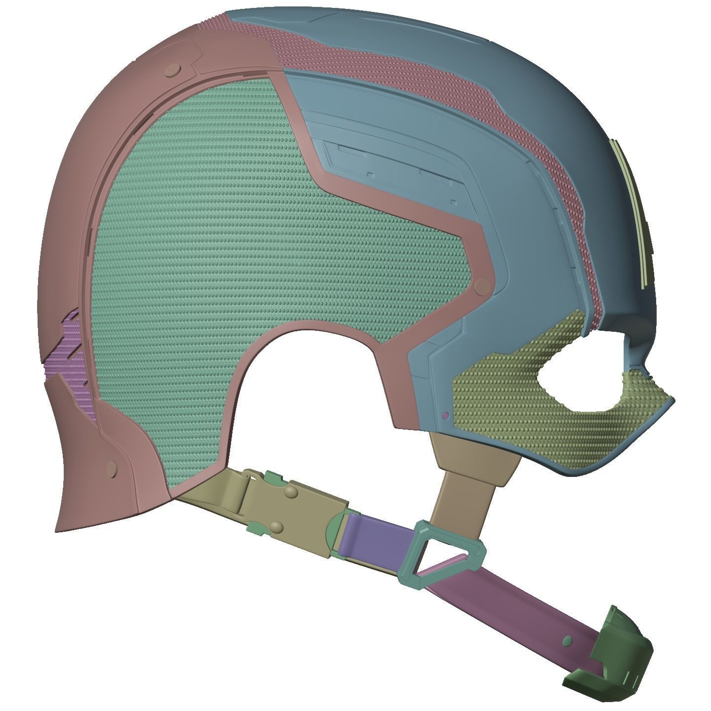 Highly accurate Captain America helmet 3d print model 3D model 3D ...