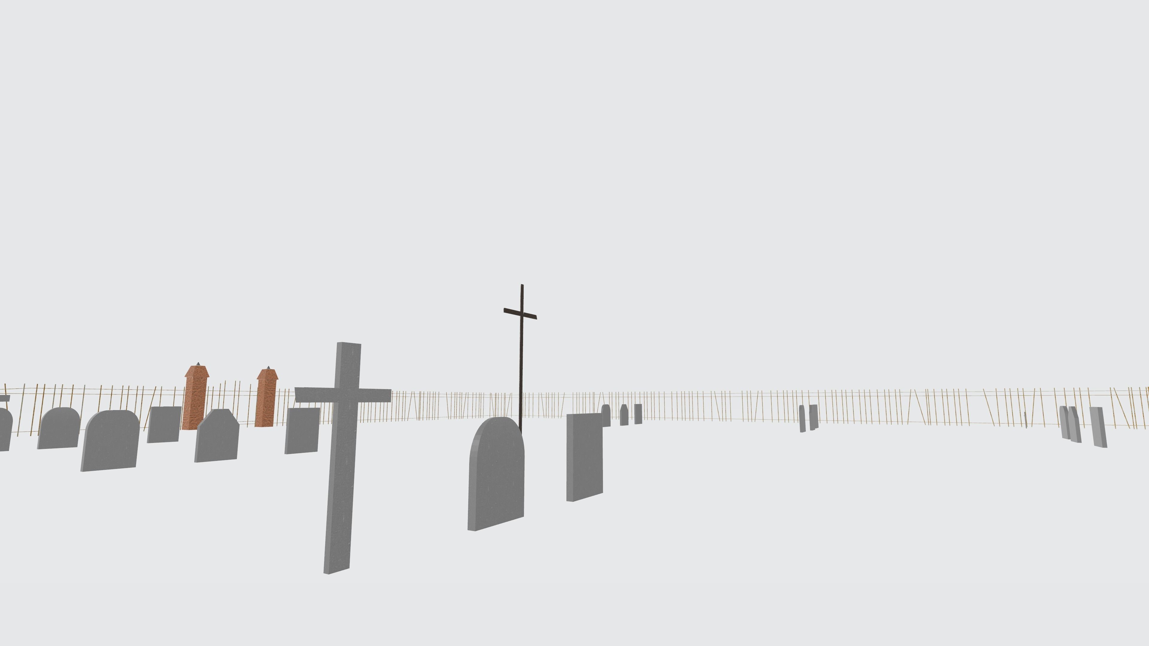 Cemetery 3D model free VR / AR / low-poly 3D model | CGTrader