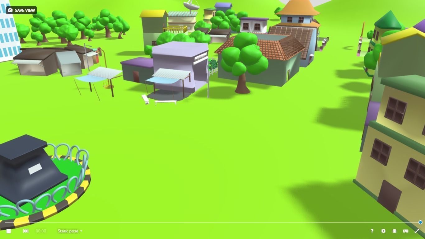 Motu patlu furfari nager village town 3D model | CGTrader
