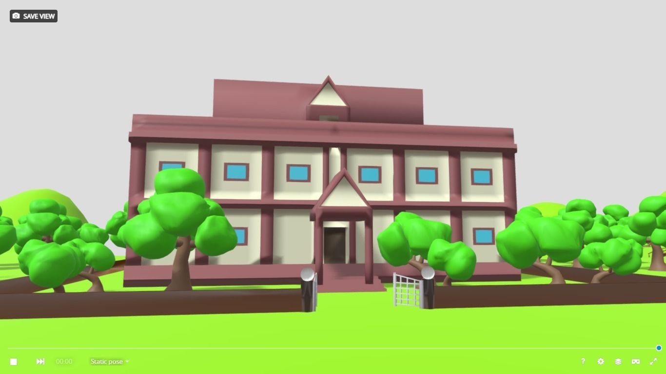Motu patlu furfari nager village town 3D model | CGTrader