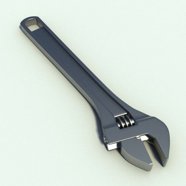 Adjustable Spanner 3D model | CGTrader