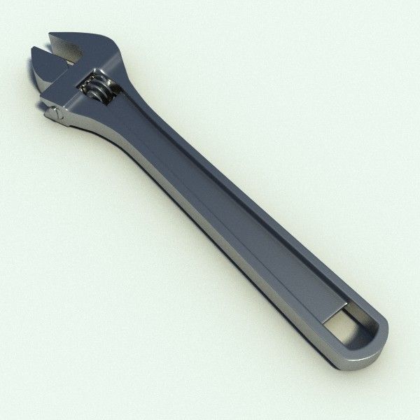 Adjustable Spanner 3D model | CGTrader