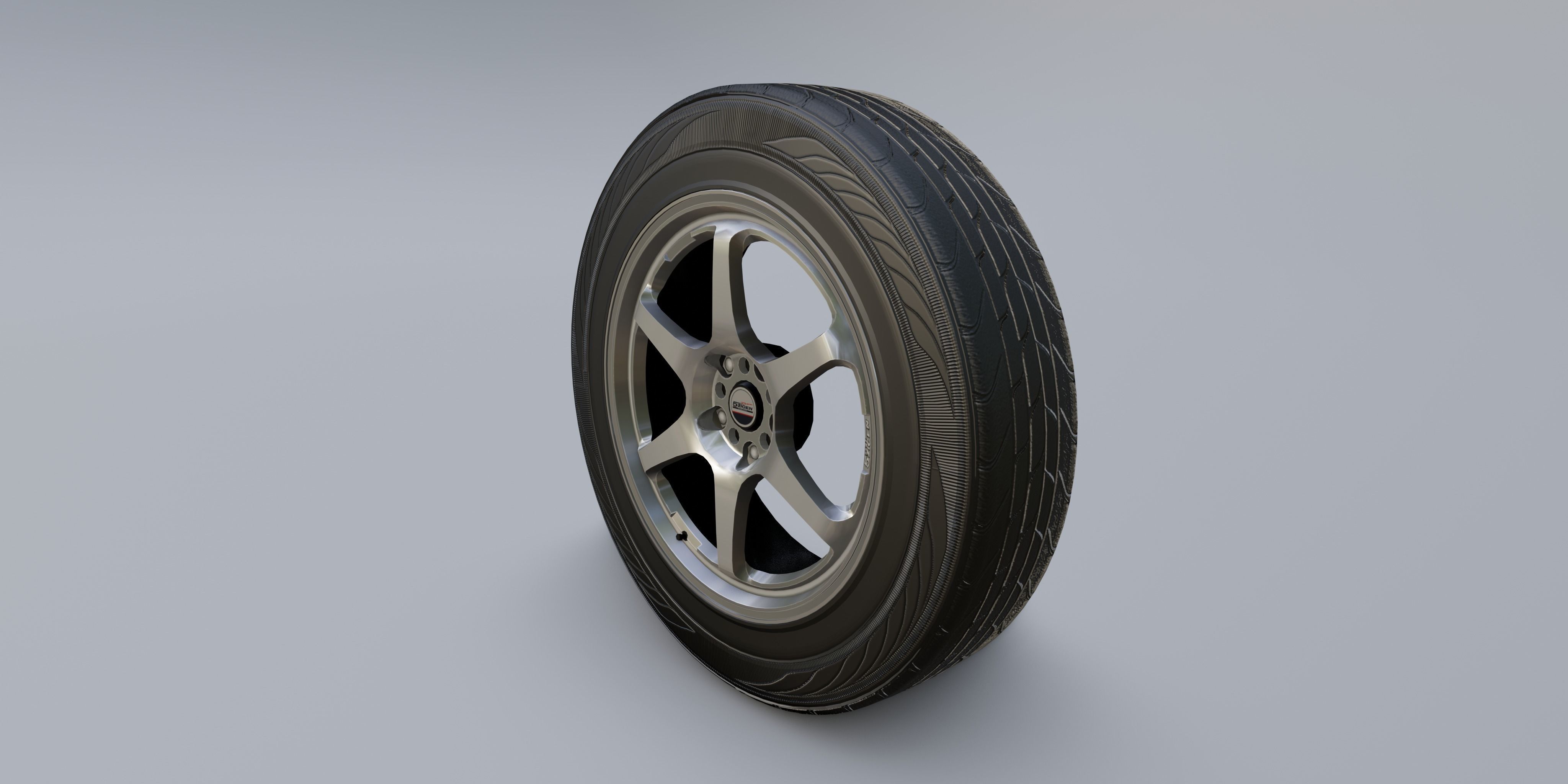 Wheel - 5Zigen GN 3D model | CGTrader