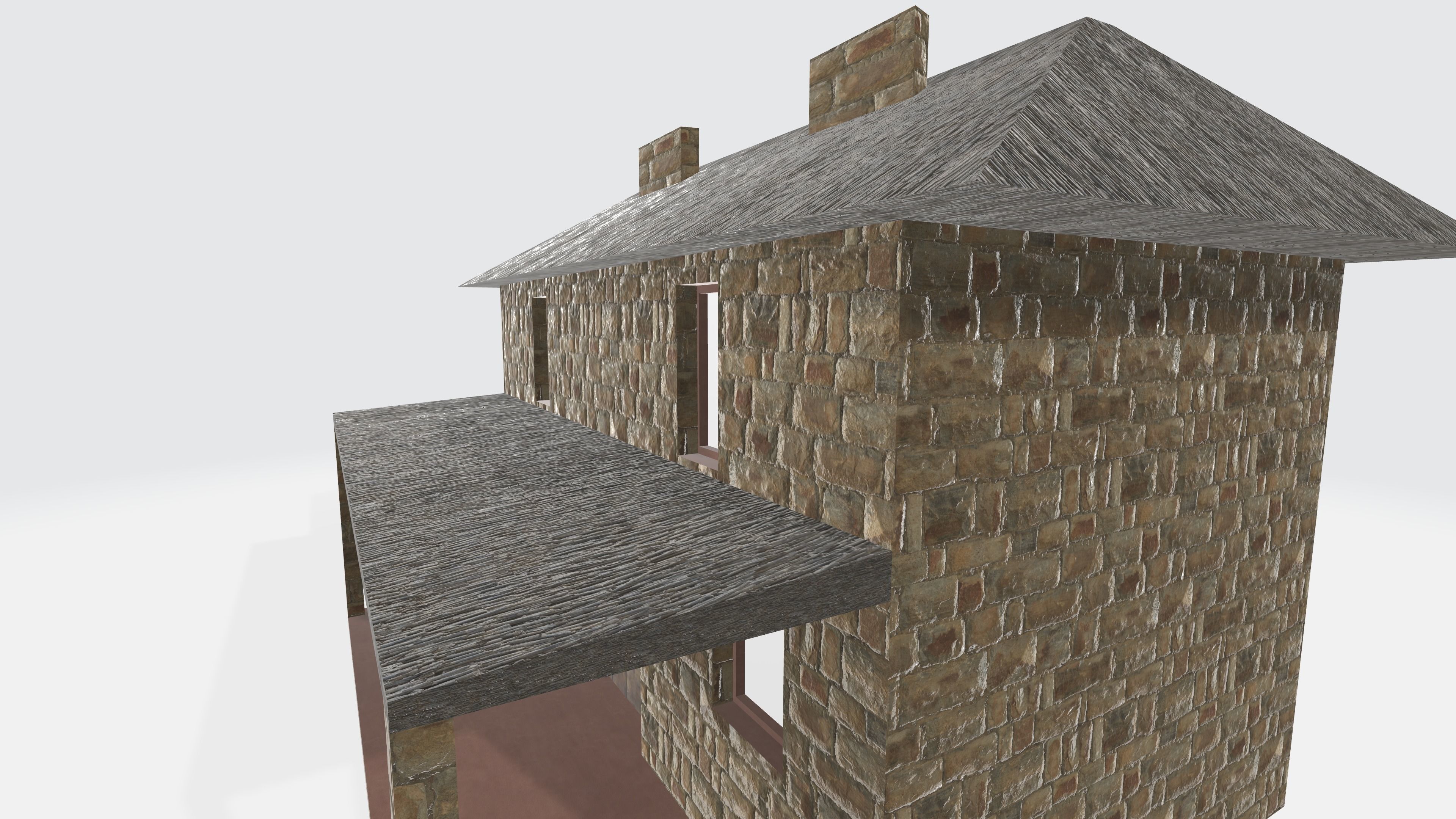 Beautiful old house 3d model free VR / AR / low-poly 3D model | CGTrader