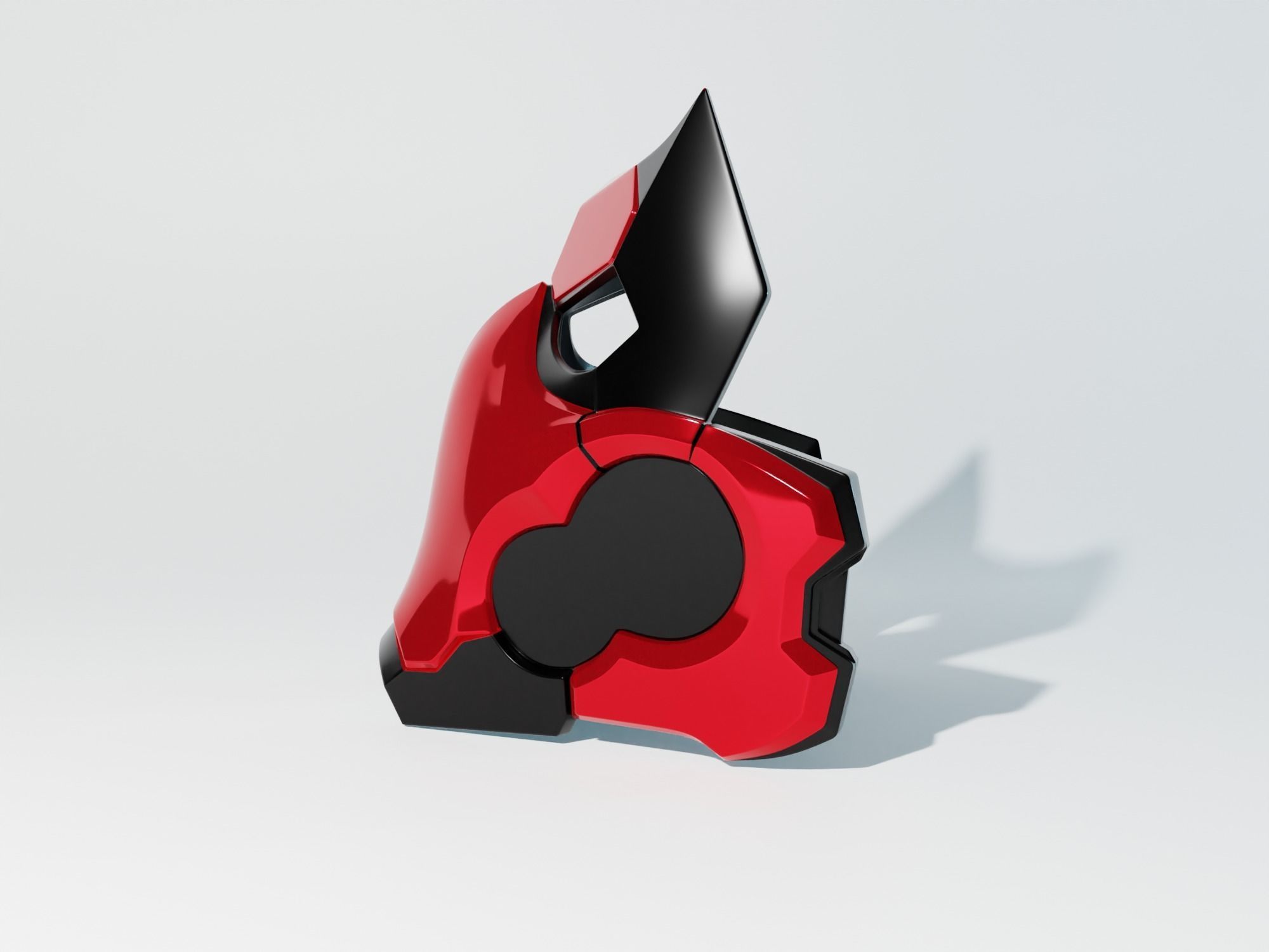 Red Hood Mask Helmet Cosplay STL 3D Print file Red Ronin 3D model 3D ...