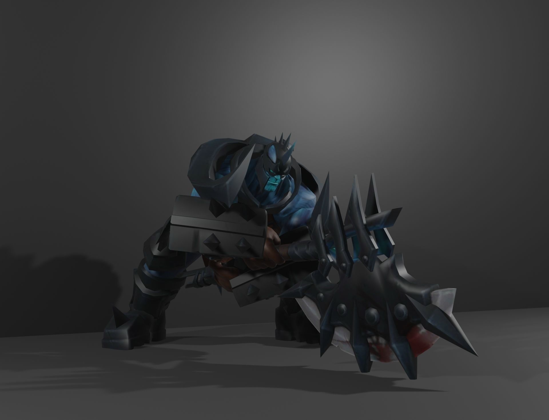 blue gaint 3D model animated rigged | CGTrader