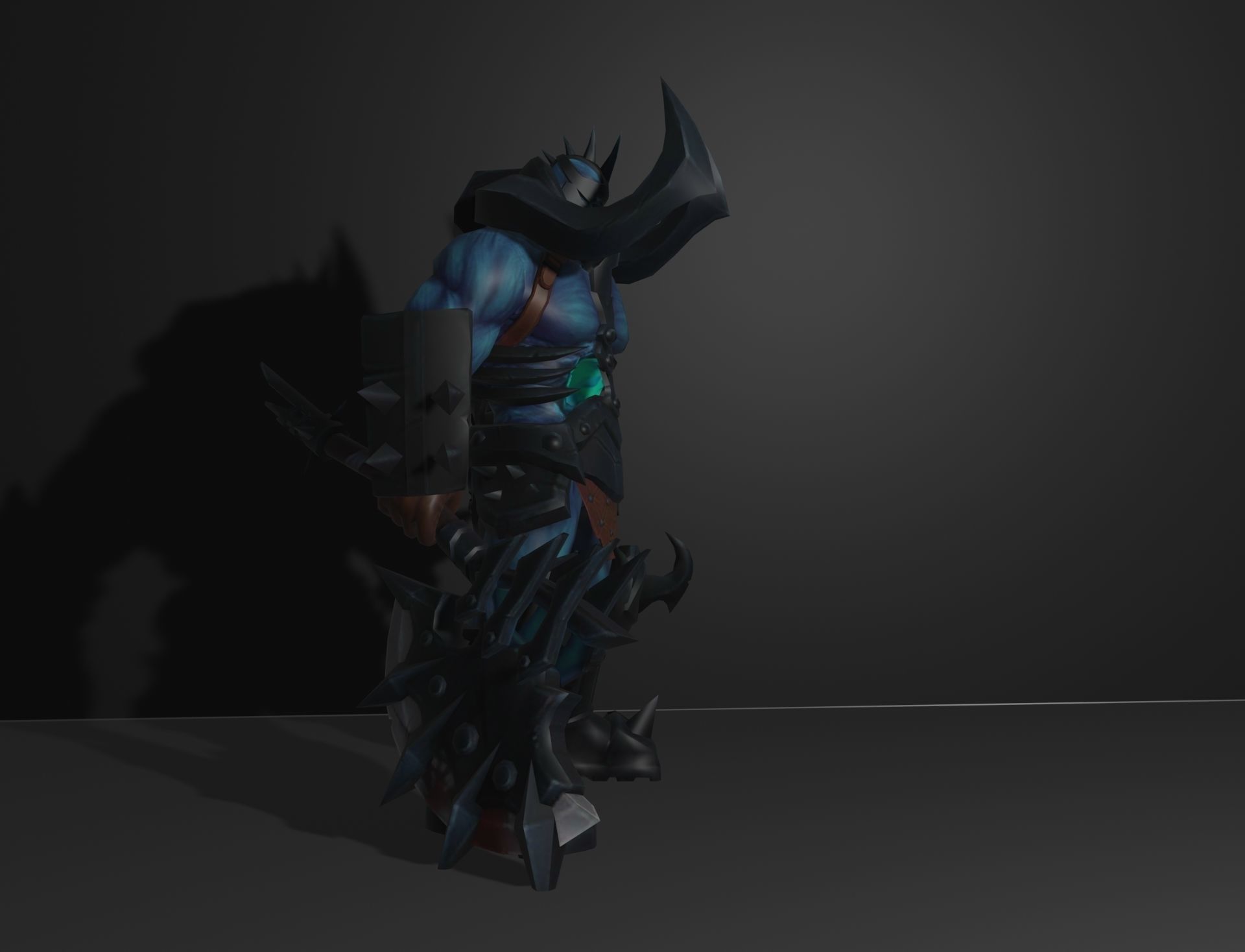 blue gaint 3D model animated rigged | CGTrader