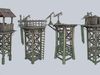 Watchtower collection VR / AR / low-poly | CGTrader