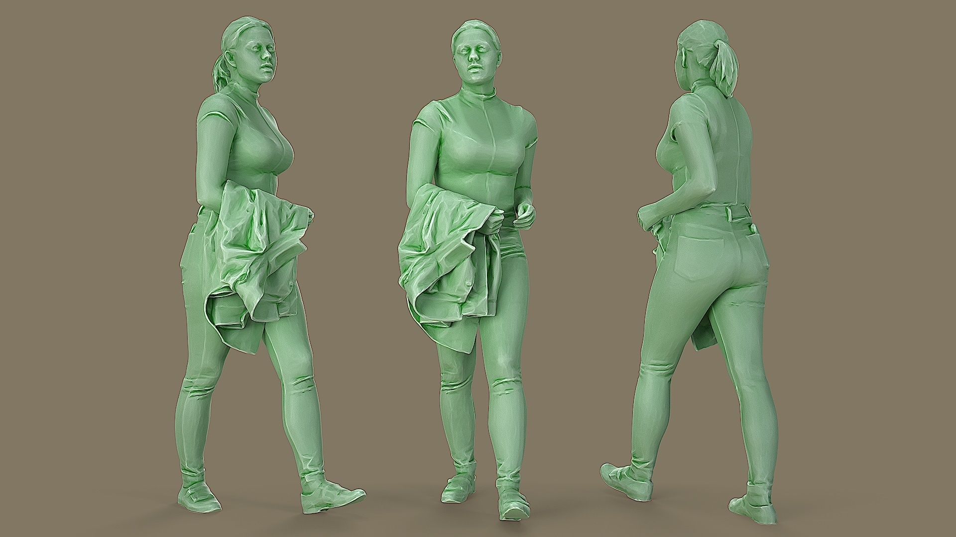 StrideInStyle Young Woman Walking 3D model | CGTrader