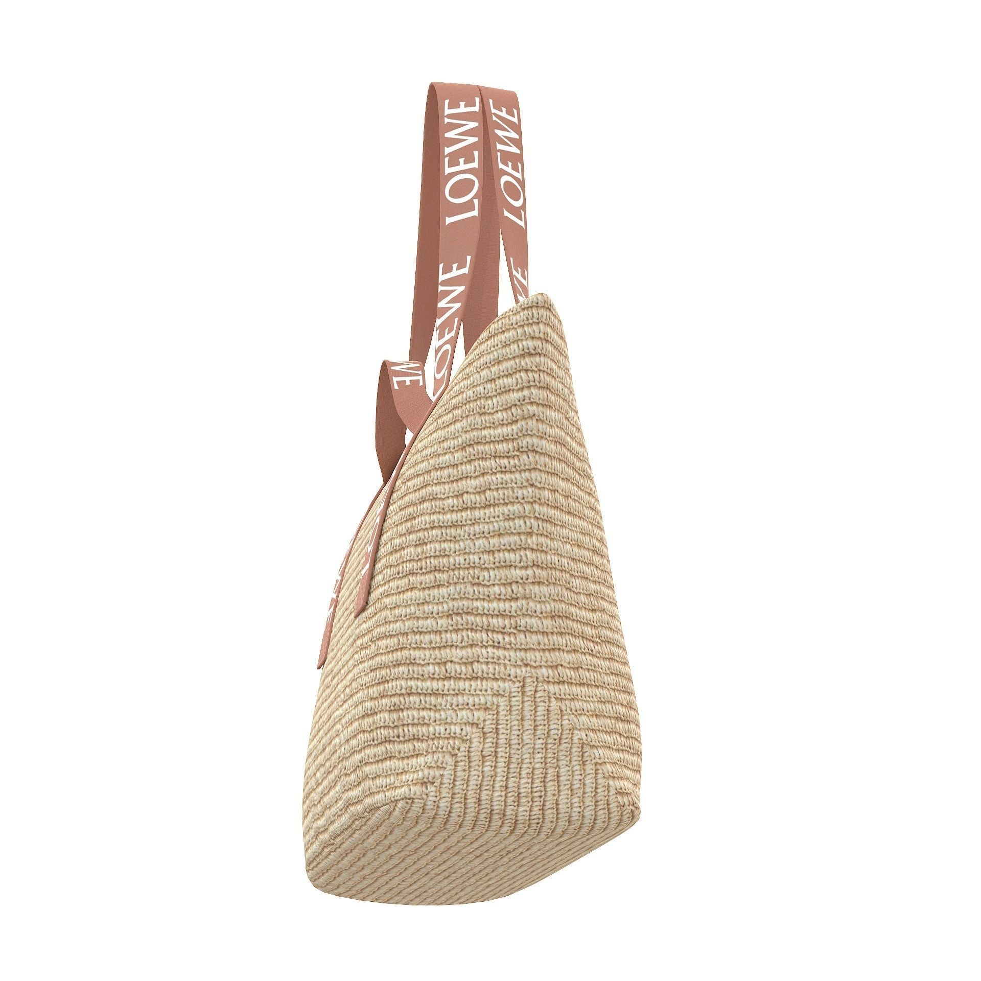 3D model Loewe Fold Raffia Shopper Bag VR / AR / low-poly | CGTrader