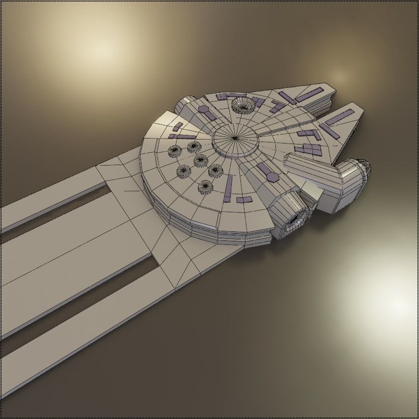 Millenium Falcon Bookmark for 3D print 3D model 3D printable | CGTrader