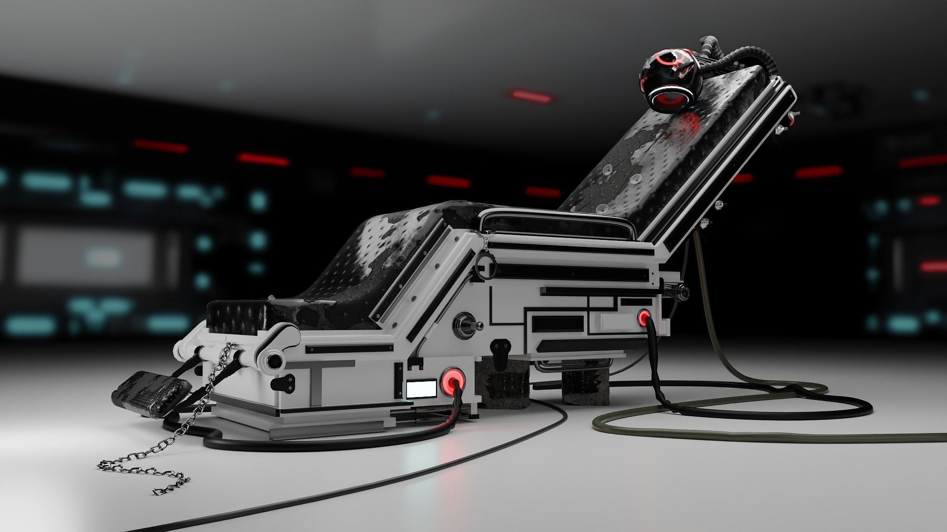 3D model Sci-fi Laboratory Chair VR / AR / low-poly | CGTrader