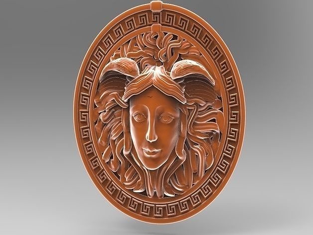 Versace Medusa 3D model 3D printable | CGTrader