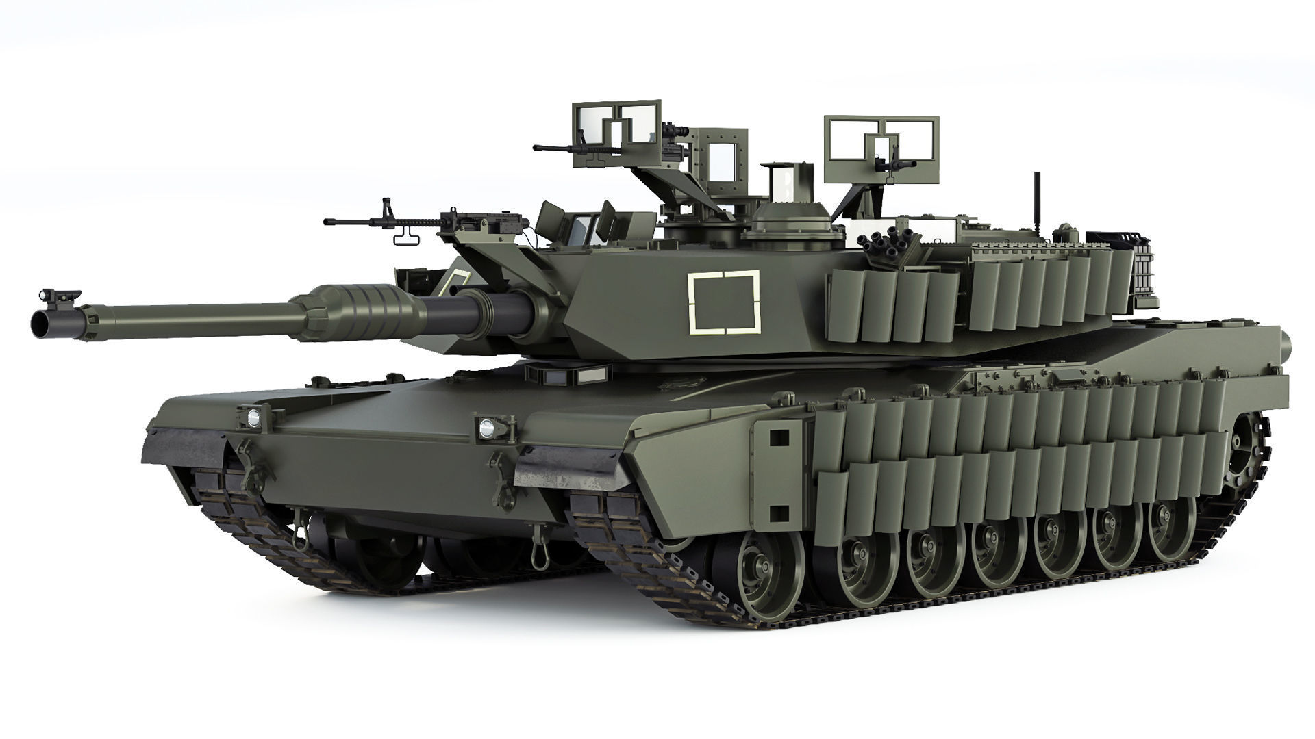 Tank Abrams M1A2 SEP TUSK II 2020 3D model | CGTrader