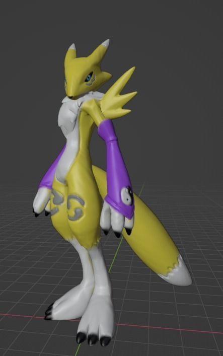 renamon 3D model 3D printable | CGTrader
