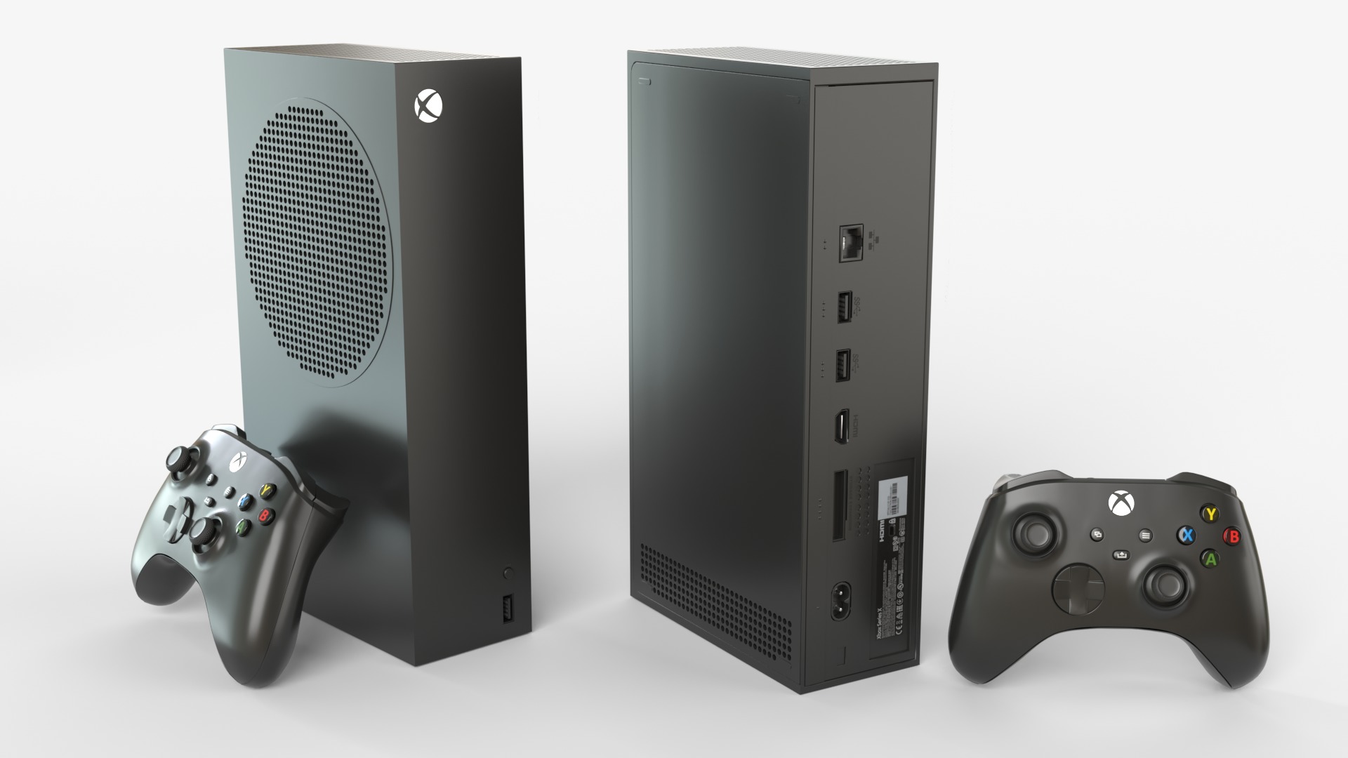 XBOX SERIES S BLACK 2023 3D model | CGTrader