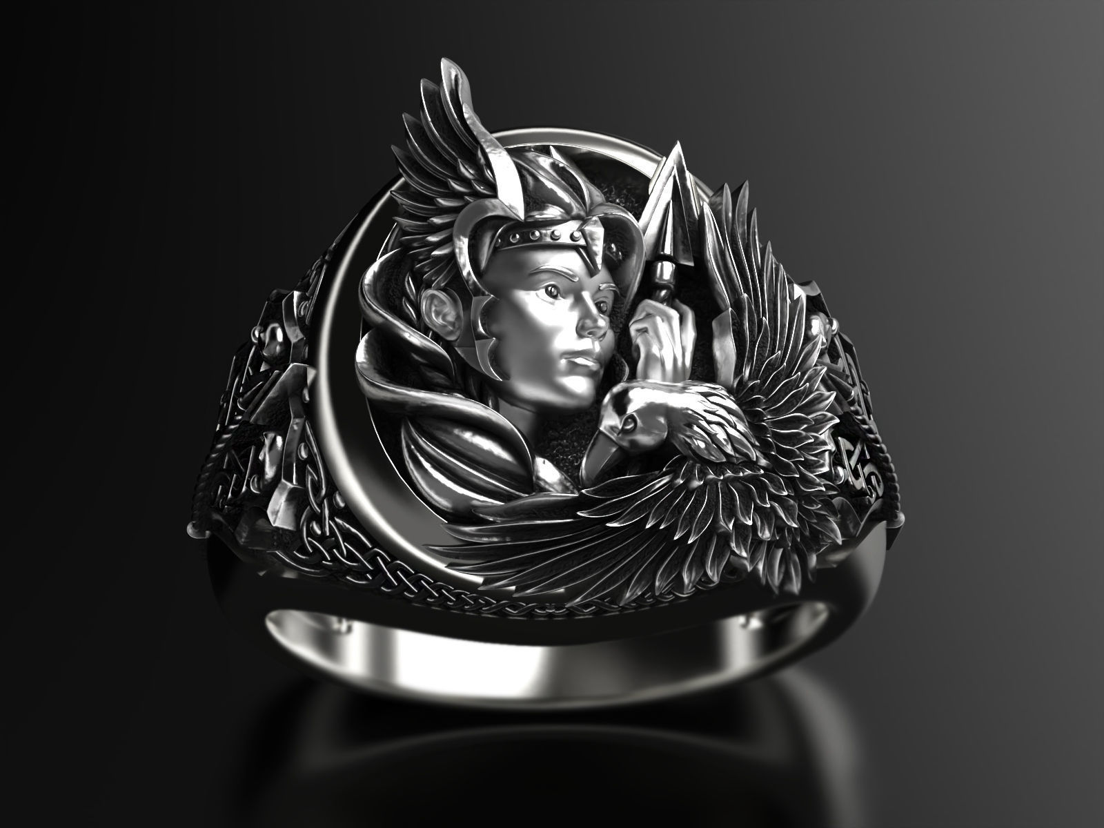 Valkyrie ring 3D model 3D printable | CGTrader
