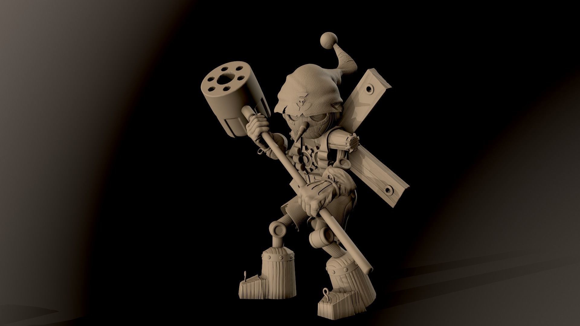 Puppetmon Digimon Dark masters 3D model 3D printable | CGTrader