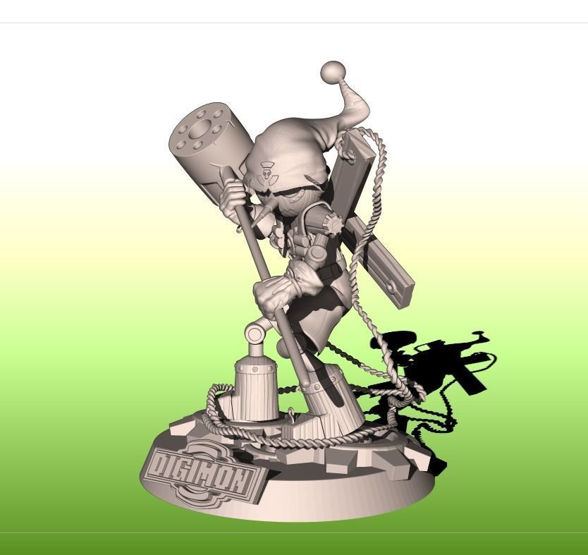 Puppetmon Digimon Dark masters 3D model 3D printable | CGTrader