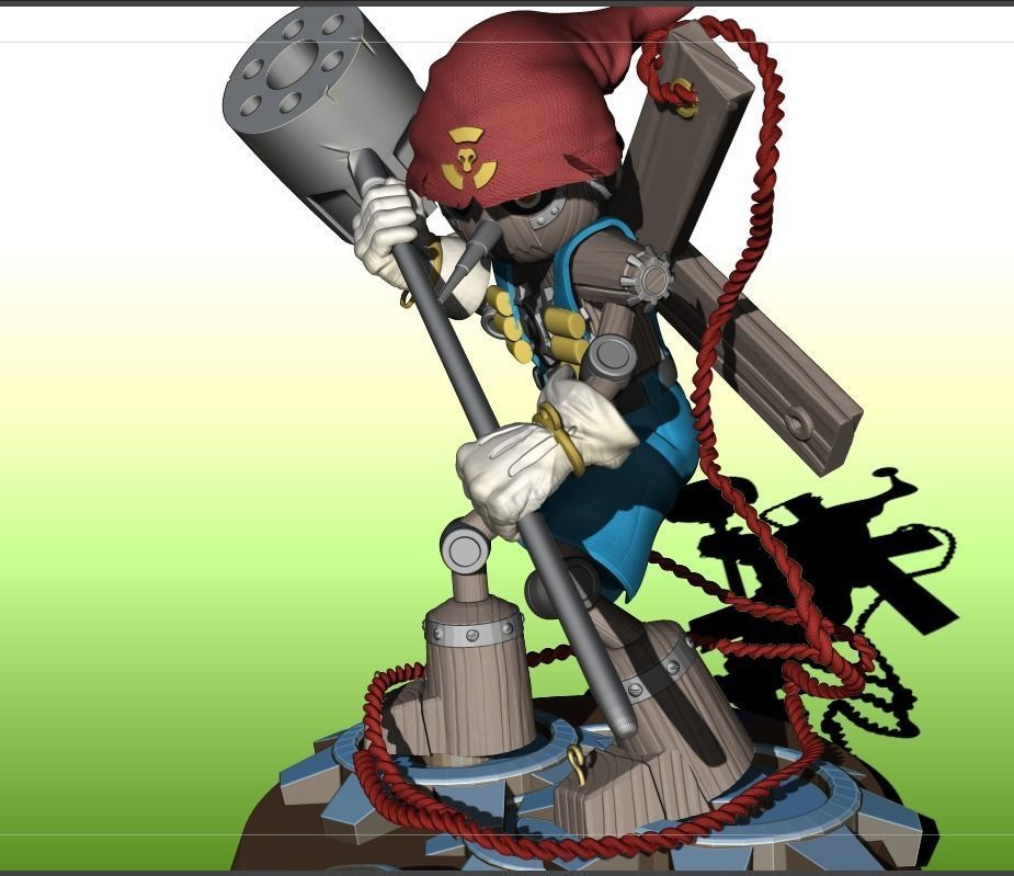 Puppetmon Digimon Dark masters 3D model 3D printable | CGTrader