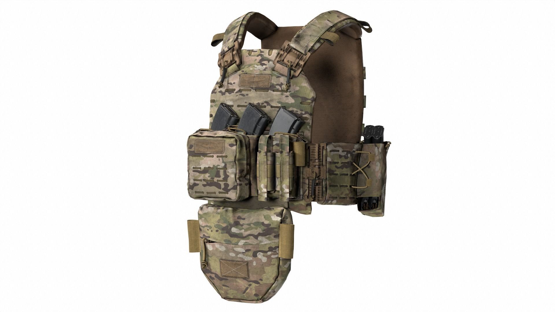 3D model PLATE CARRIER PERUN-6 SOF LC VR / AR / low-poly | CGTrader