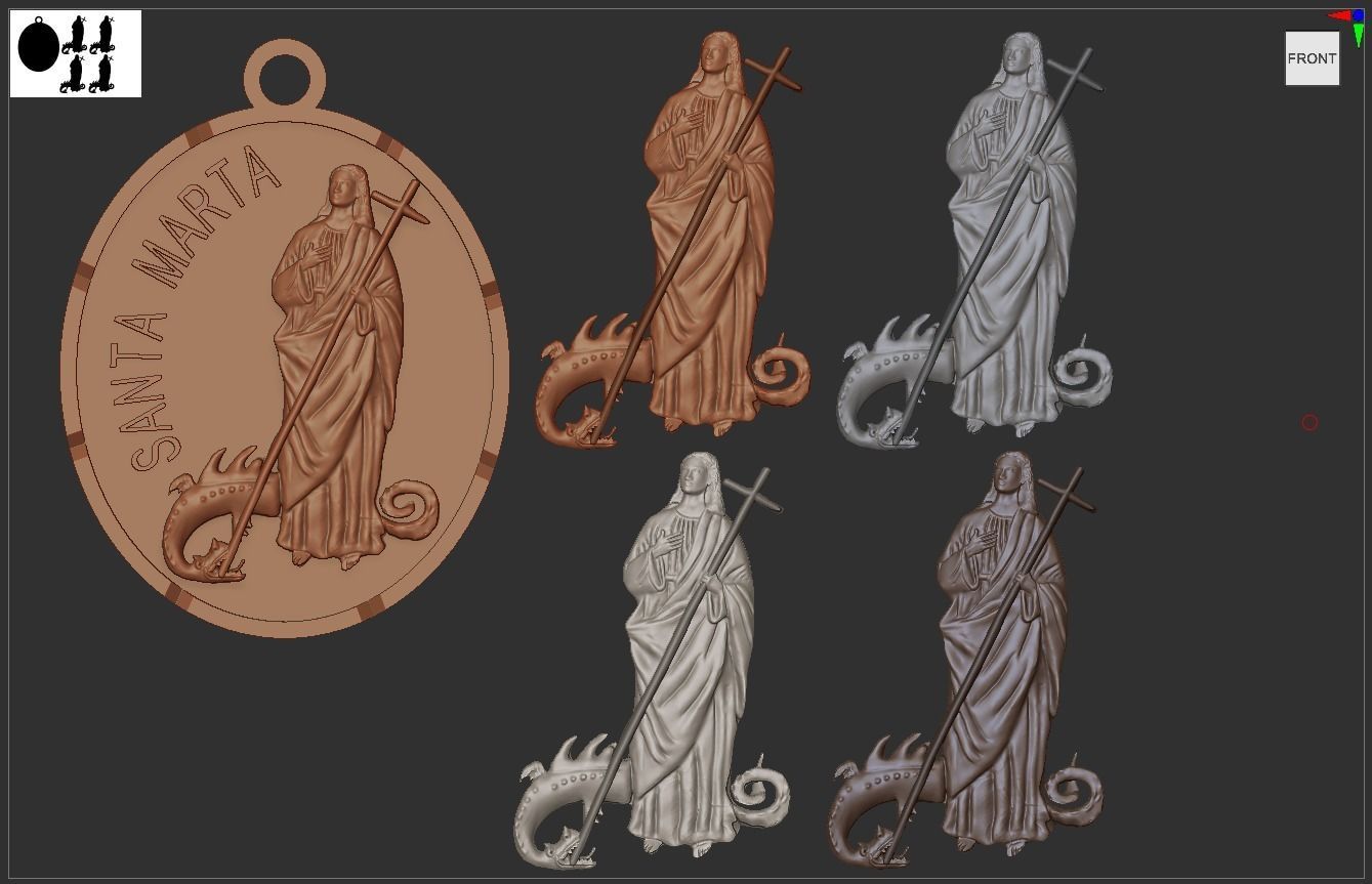 Santa Marta de Betania Martha Saint Martha of Bethany 3D model 3D ...