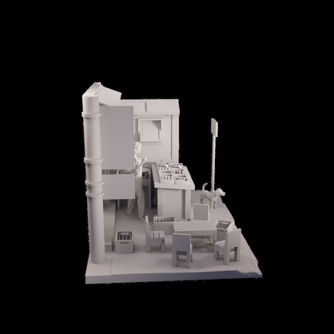 SaiGon Street Food 3D model 3D printable | CGTrader
