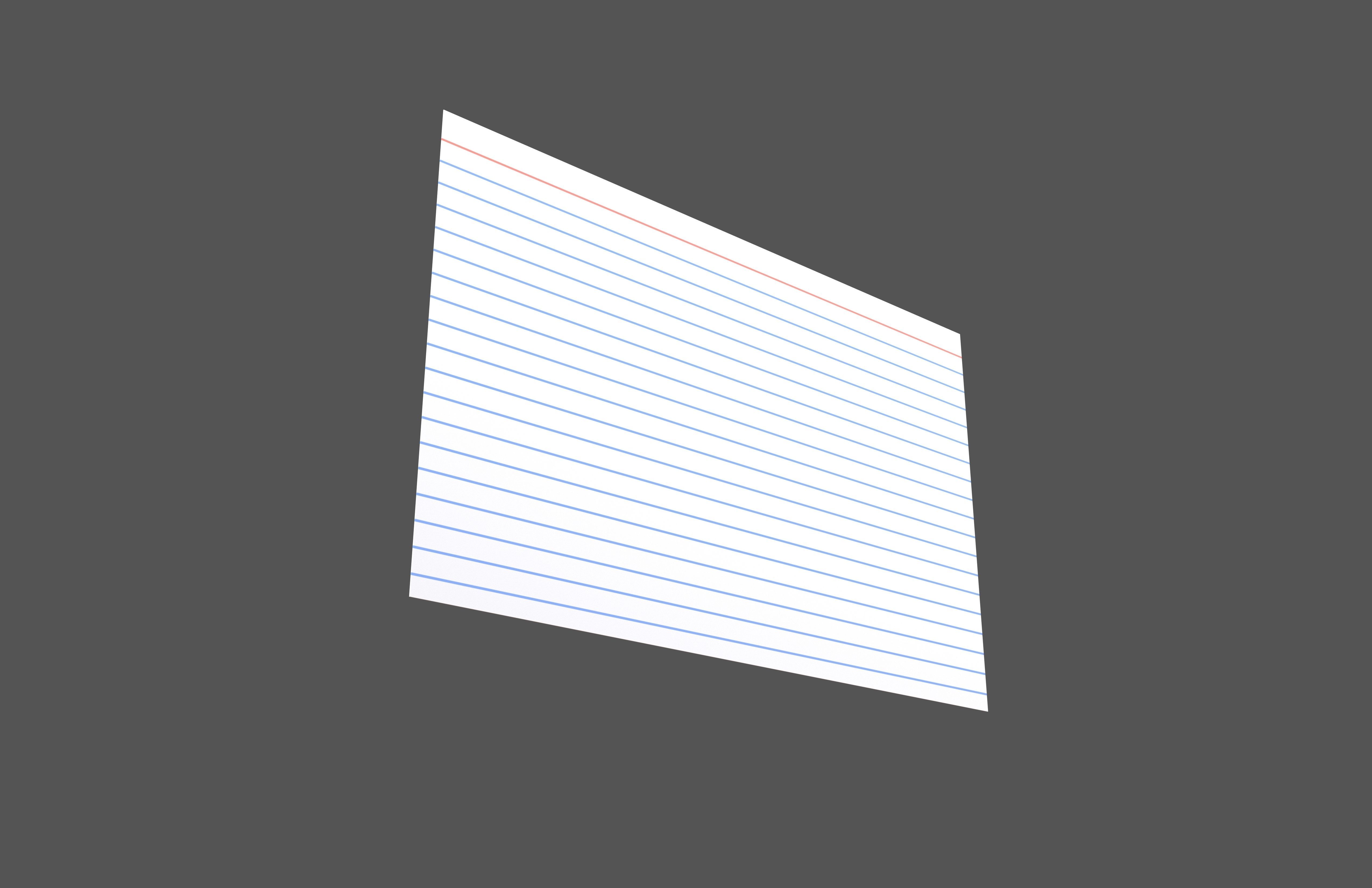3D model Index Card V1 001 VR / AR / low-poly | CGTrader