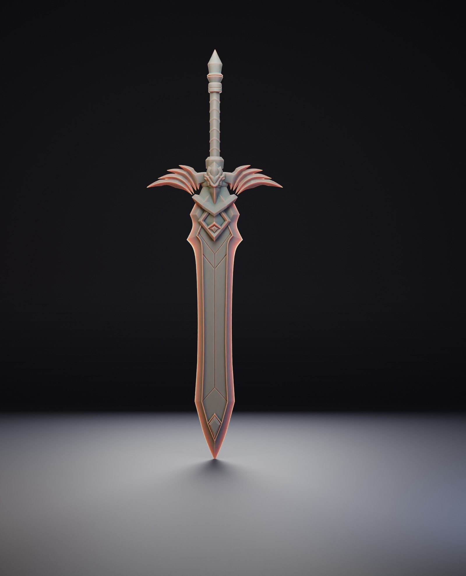 7TH LEGIONNAIRE CLAYMORE 2H SWORD - WORLD OF WARCRAFT 3D model 3D ...