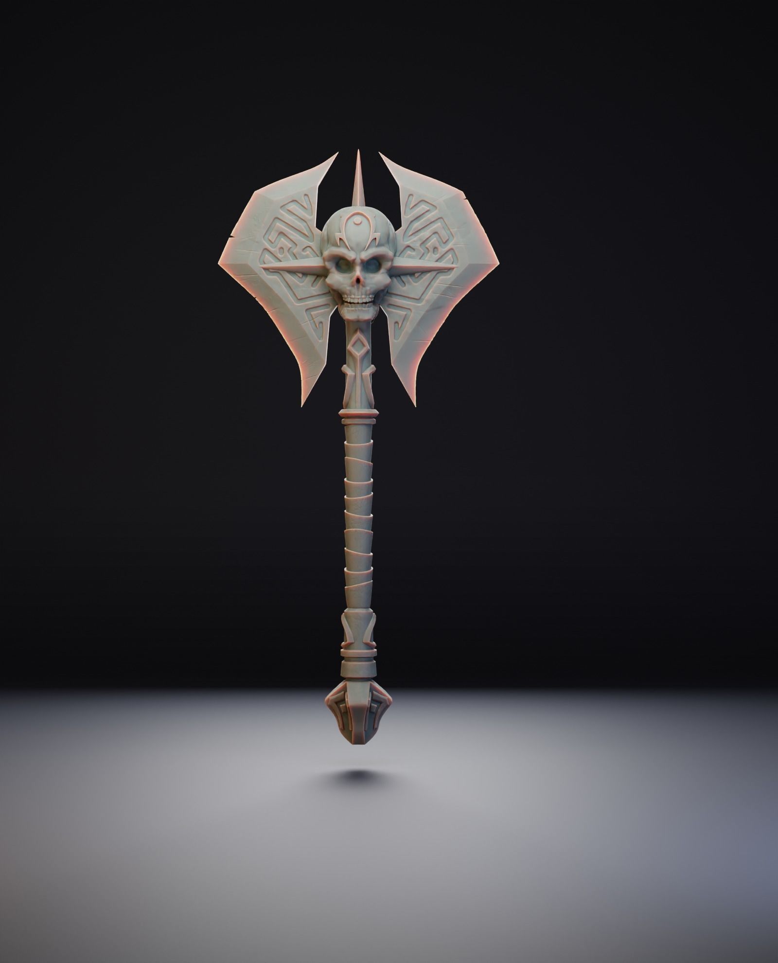 High Warlord Battle Axe 3D model 3D printable | CGTrader