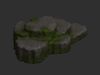 3D model Cave Platform 4 - Moss 1 VR / AR / low-poly | CGTrader
