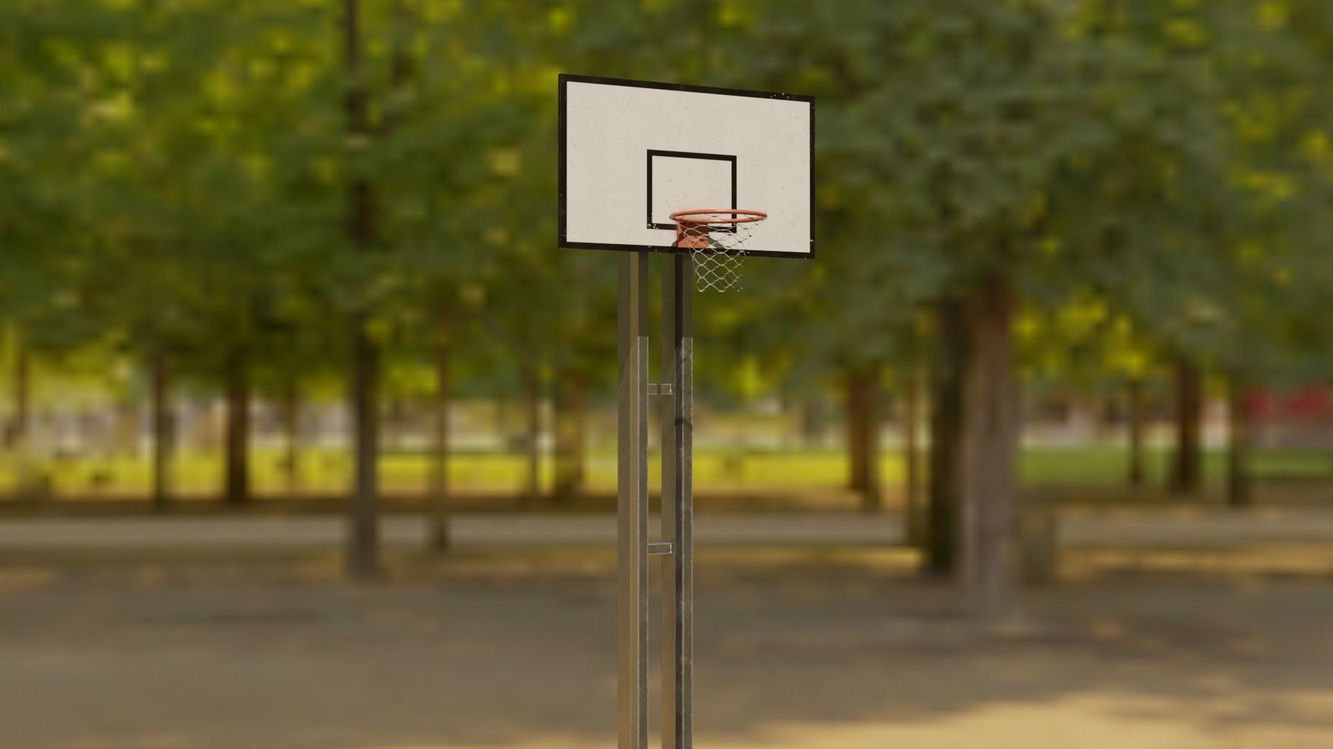 3D model Outdoor Basketball Hoop VR / AR / low-poly | CGTrader