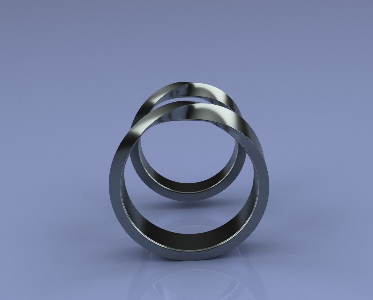 Collection of Mobius Wedding Rings 3D model 3D printable | CGTrader