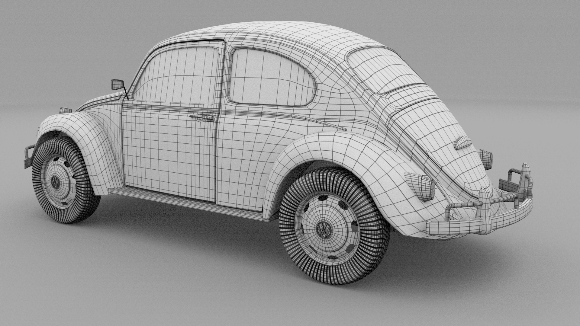 Vw Beetle 3D Model .obj .blend .dae - CGTrader.com