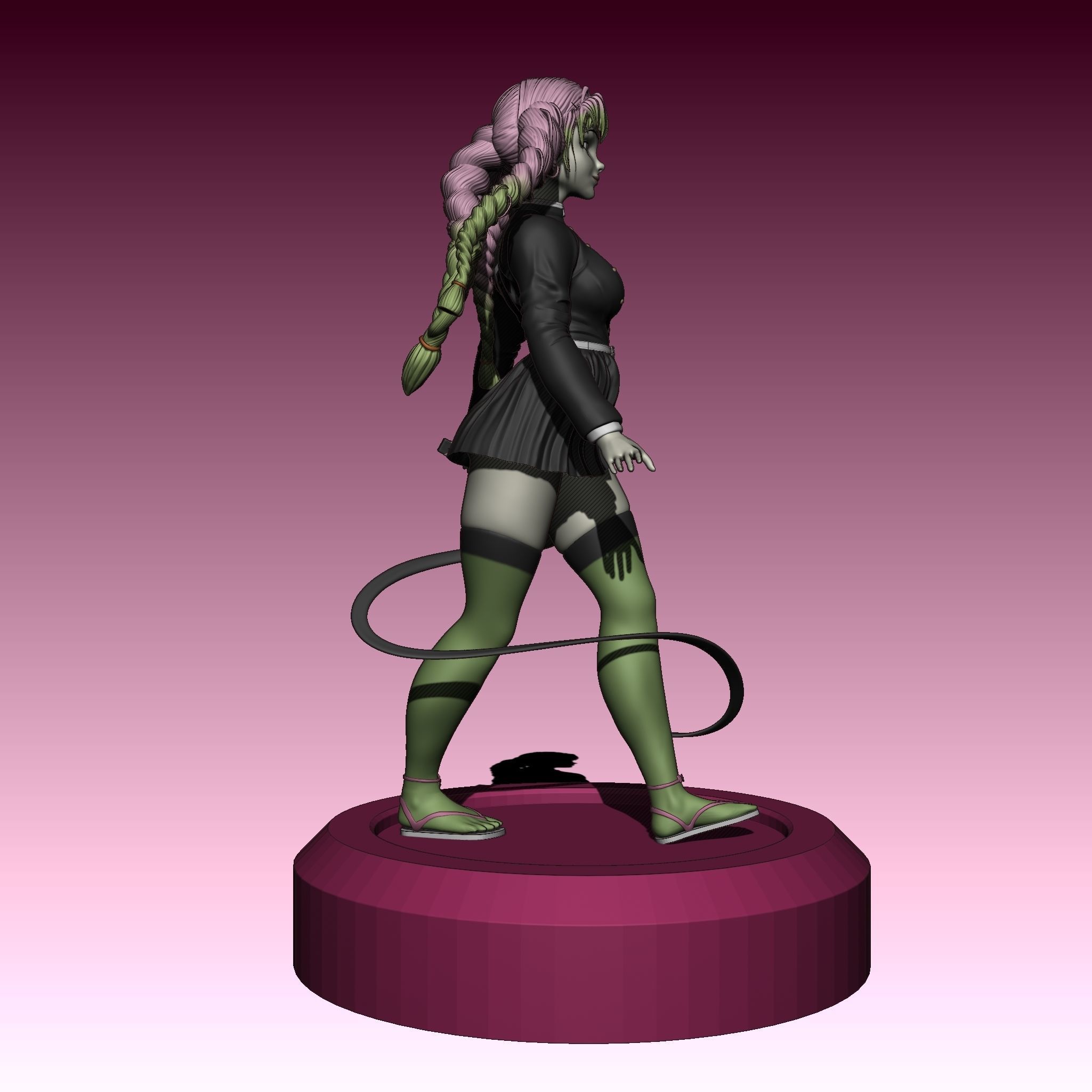 Mitsuri Kanroji - demons slayer 3D model 3D printable | CGTrader