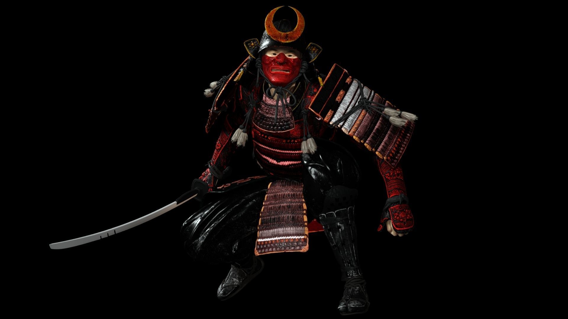 3D model Realistic Samurai male Shogun VR / AR / low-poly | CGTrader