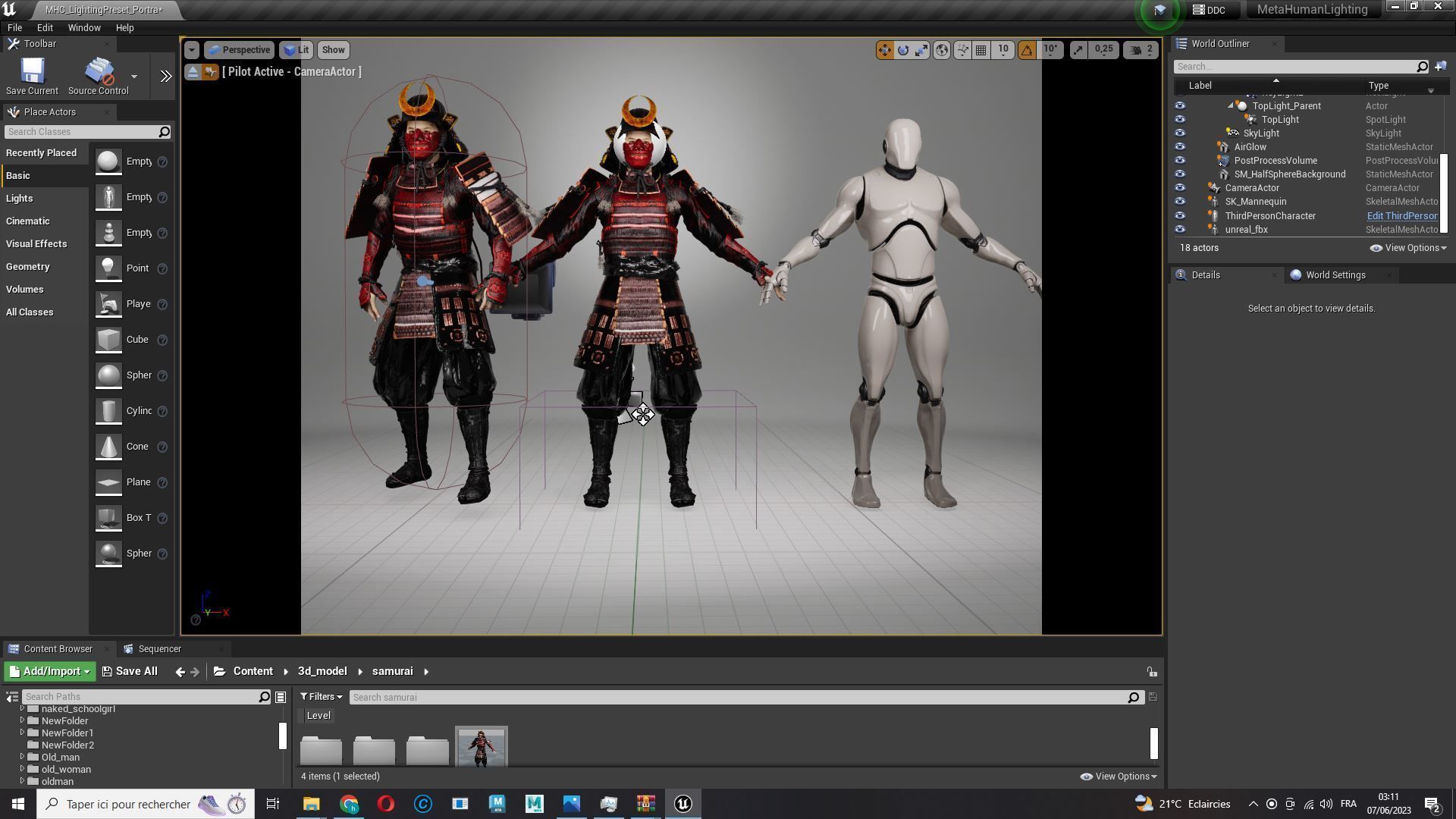 3D model Realistic Samurai male Shogun VR / AR / low-poly | CGTrader