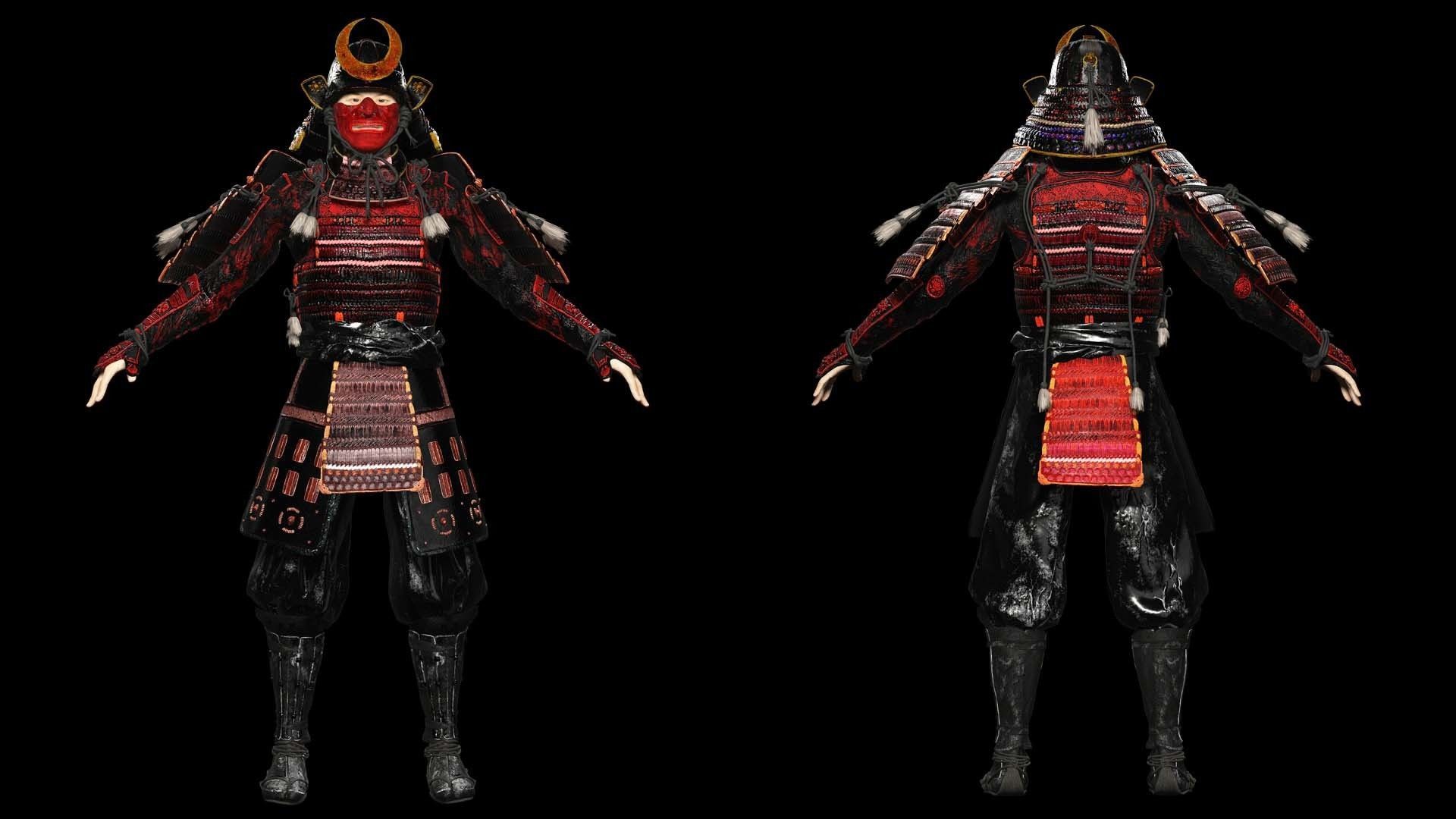 3D model Realistic Samurai male Shogun VR / AR / low-poly | CGTrader